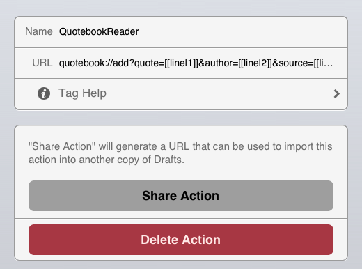 Using Drafts Line Tags with URL Schemes and Actions - MacStories